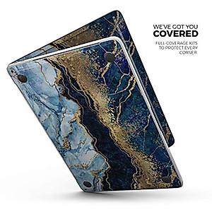 Design Skinz Foiled Marble Agate Full-Body Wrap Scratch Resistant Decal Skin-Kit Compatible with MacBook 13" Pro M1 (A2338)