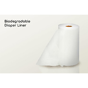 Kawaii Baby Cloth Diaper Liners, Soft Unscented Disposable Baby Cloth Diaper Liner Easy Diaper Change, SGS Certified 11 x 7-100 Sheets/Roll