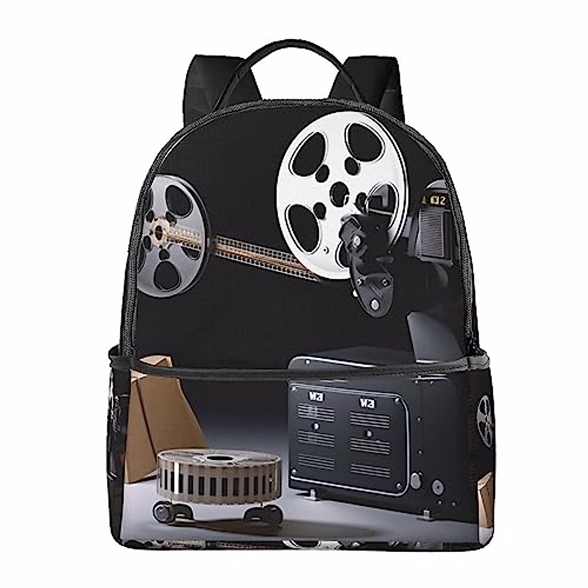 BAFAFA Projector Film Printed Travel Backpack Business Work Bag Computer Bag Outdoor Sports Rucksack