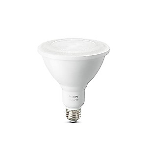 Philips Hue White Outdoor PAR38 13W Smart Bulbs (Philips Hue Hub Required), 1 White PAR38 LED Smart Bulb, Works with Alexa, Apple HomeKit and Google Assistant