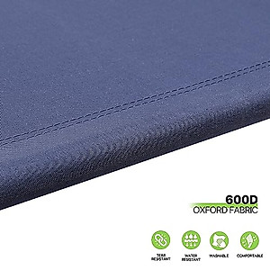 Magshion Ultralight Folding Tent Camping Cot Bed with Pillow Portable Design Comfort Small Collapsing Sleeping Bed Outdoor Traveling Picnic for Adults, Navy