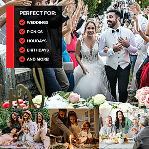 (12 Pcs) Premium White and Gold Plastic Serving Tray, Plastic Serving Platter Disposable, White Rectangle Party Trays and Platters for Fruit, Dessert, Cookies, Appetizers, Holiday Parties