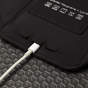 Yardy Water Resistant Cell Phone Armband for iPhoneHuweiSamsungLG,etc.Running Armband Phone Holder Case, Card Slot & Zipper Slot Car Key Holder for 6.5 inch Phone(Black)