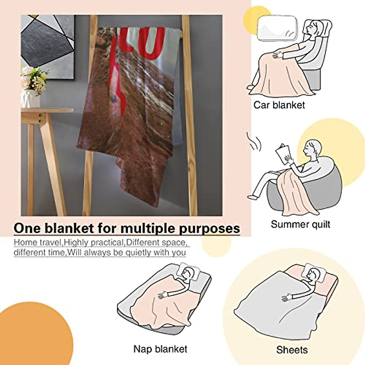 EZAIOT Custom Blanket with Photo Personalized Blanket Custom Throw Blanket Photo 30"x40"