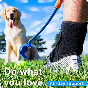 Omeer Left Foot AFO Foot Drop Brace For Walking With Shoes, Socks, Or Barefoot Provides Foot Drop Support For Men Or Women And Also Provides Plantar Fasciitis Relief