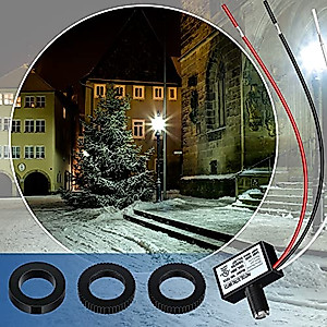 4 Pack 120V AC Photoelectric Switch Light Control Sensor Button Switch with Automatic Illumination Detection Circuit,Dusk to Dawn Senso