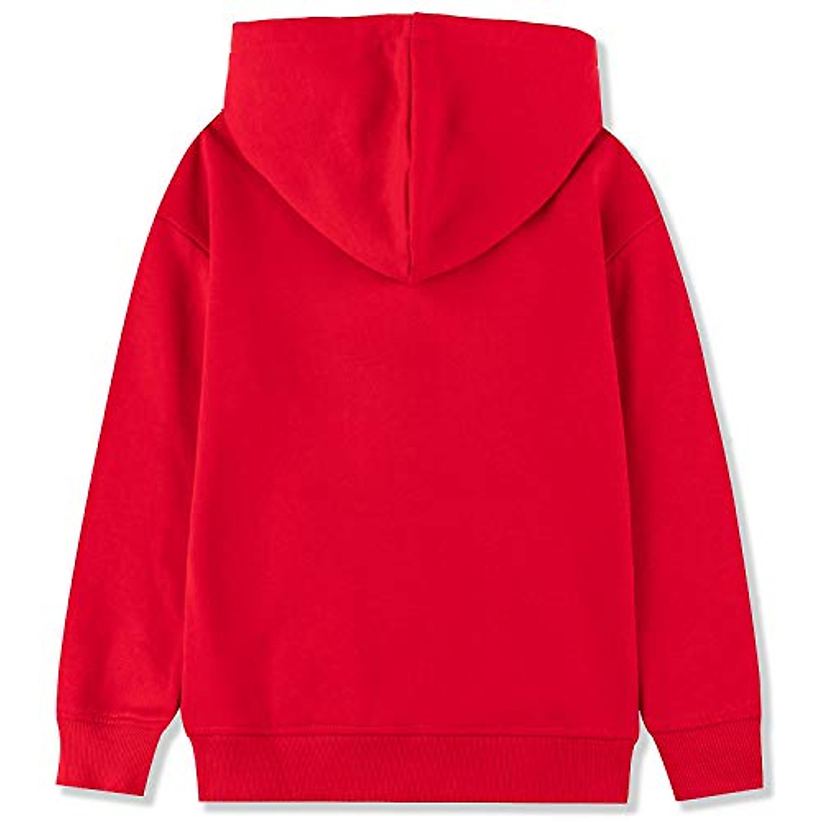 ALWAYSONE Kids Soft Fleece Casual Sweatshirt Zip up Hooded Sports Jacket with Pocket Boys Girls Athletic Hoodie 3-12 Years (red-l)