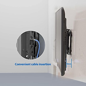 GLWIXY Tilt TV Wall Mount Bracket for Most 32-68 Inch TVs,Universal TV Mount Max VESA 400 x 400mm with Loading Capacity 132lbs, 40 42 43 50 55 58 60 Incn Low Profile Flat Wall Mount TV Bracket