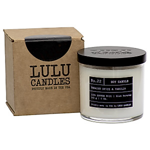 Lulu Candles | Jasmine, Oud & Sandalwood | Luxury Scented Soy Jar Candle | Hand Poured in The USA | Highly Scented Long Lasting (6 Oz.)