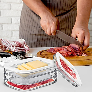 Deli Meat Container for Fridge,Bacon Container for Refrigerator,Lunch Meat Container,Lunch Meat,Fish Slices,Cheese Slices,Bacon