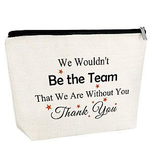 Thank You Gift for Coach Woman Coach Appreciation Gift for Manager Supervisor Makeup Bag Trainer‌ Retirement Going Away Present Coworker Leader Cosmetic Bag Basketball Soccer Team Trainer‌ Present