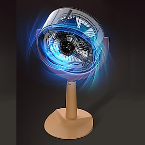 VYOFLA Portable Smoke Purifier, Portable Kitchen Exhaust Fan, Desktop Range Hoods, Removable and Washable Exhaust Fan,Suitable for Indoor Barbecues, Fondue and RV Kitchen (Charging)