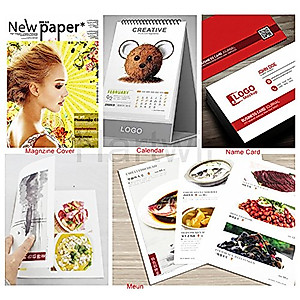 Uinkit 200 Sheets Double Sided Photo Paper Glossy 8.5x11 54lbs Inkjet for Dye Ink 200Gsm Value Bulk Pack Picture 8.5 x 11 9.5Mil for Inkjet Printing Printer