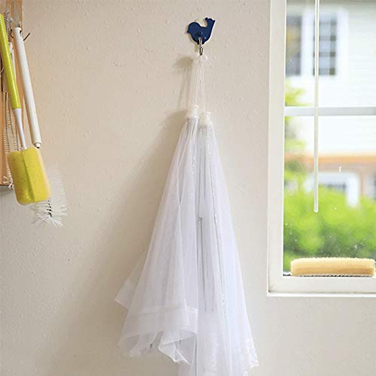 Camkey 6 Pack Dome Screen Mesh Food and Plant Covers，Reusable 17" Large Pop-Up Mesh Food Cover Tent, Collapsible Screens Canopy Food Cover Protector from Flies and Bugs for Outdoor and Home Use