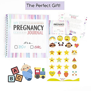 My Belly Book | Pregnancy Journal and Baby Memory Book with Stickers | Baby's Scrapbook and Photo Album | Pregnancy Journals for First Time Moms | Pregnancy Journal Memory Book
