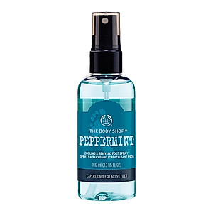 The Body Shop Peppermint Cooling & Reviving Foot Spray – For Tired, Achy Feet – Vegan – 3.3 oz