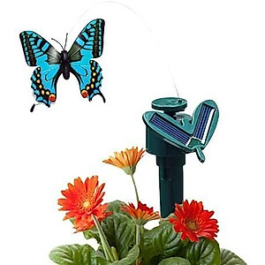 3 PCS Fluttering Solar Butterfly - Solar Garden Decor Flying Butterflies, Butterfly Ornaments - Solar Yard Decor, Solar Powered Garden Ornaments Decorative Butterflies for Gardens and Walkways