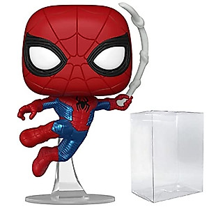 POP! Marvel: Spider-Man: No Way Home Spider-Man Finale Suit #1160 Bundled with Compatible Box Protector Case