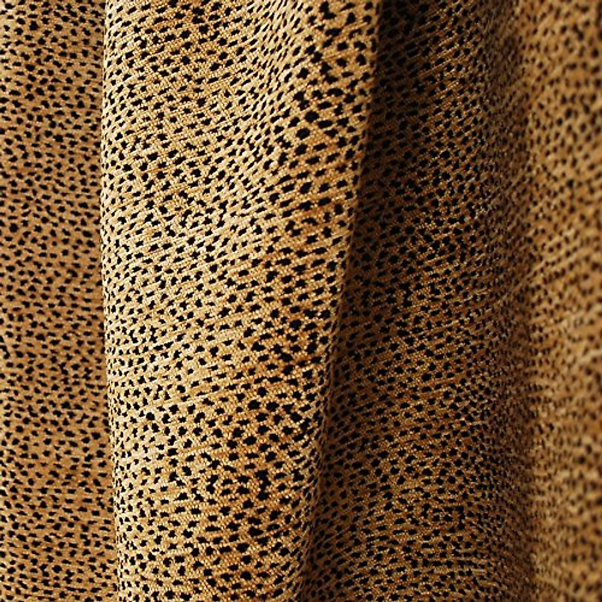 Siamese Black Tan Leopard Cheetah Upholstery Fabric