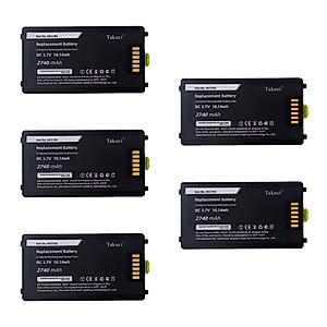 GIKYSUIZ 5-Pack 2740mAh Replacement Battery for Symbol/Zebra BTRY-MC31KAB02 Compatible with Symbol/Zebra MC3100 MC3190 Series Mobile Computers