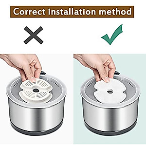 Cat Water Fountain Filter, Multiple Filtration Pet Water Fountain Replacement Filter,8 or 12 Packs of Cotton Activated Carbon Cat Fountain Filter(Filter 8 Pack)