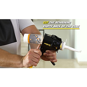 SILIGUN Compact Caulk Gun with Caulking Tools – 10 Oz Caulk Gun with No Rod – 12:1 Push Ratio Caulking Gun for Silicone, Latex, Sealant – Hand Caulking Guns for DIY Use