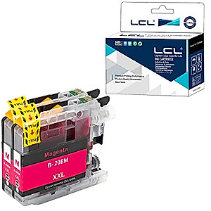 LCL Compatible Ink Cartridge Replacement for Brother LC20E LC20EM XXL MFC-J5920DW MFC-J985DW MFC-J775DW (2-Pack Magenta)