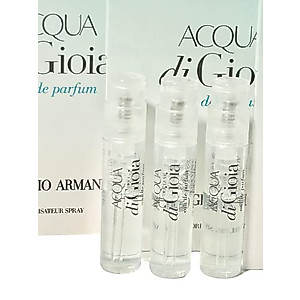 GIORGIO ARMANI Acqua Di Gioia Sample Perfume Women EDP Eau De Parfum Spray 1.2 ml / 0.04 oz - set of 3