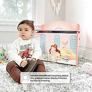 Delta Children Deluxe Toy Box, Disney Princess