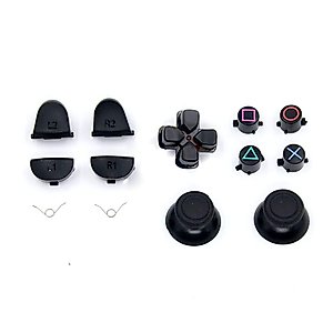 Replacement Full Button L1 R1 L2 R2 Trigger Buttons ABXY Button Controller Repair for Sony Playstation 4 PS4 1000 1100 Controller
