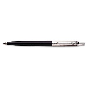 Parker Jotter Ballpoint Pen - Medium Pen Point Type - Black Ink - Assorted Barrel - 1 / Pack
