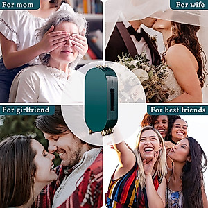 MUGFILWJ Earring Holder Stand for Women Foldable Acrylic Jewelry Display Stand Box Jewelry organizer with mirror necklace organizer Suitable for Storing Drop Earrings,Necklaces,Rings,Diamonds(white)