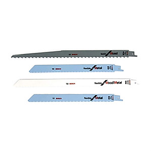 Bosch Professional Accessories 2607010996 Bosch Professional 20-Piece Blade Set Flexible (for Metal and Wood, Reciprocating Saw Accessories)
