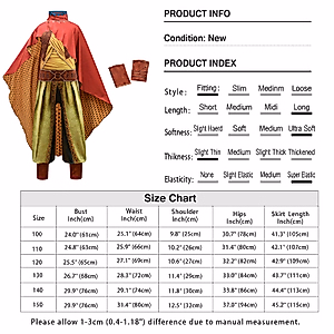 Jurebecia Girls Raya Costume Sets Birthday Party Dress up Kids Halloween Christmas Cosplay Outfits with Cape Children Pretend Play Jumpsuit Clothes Size 8-9 Years