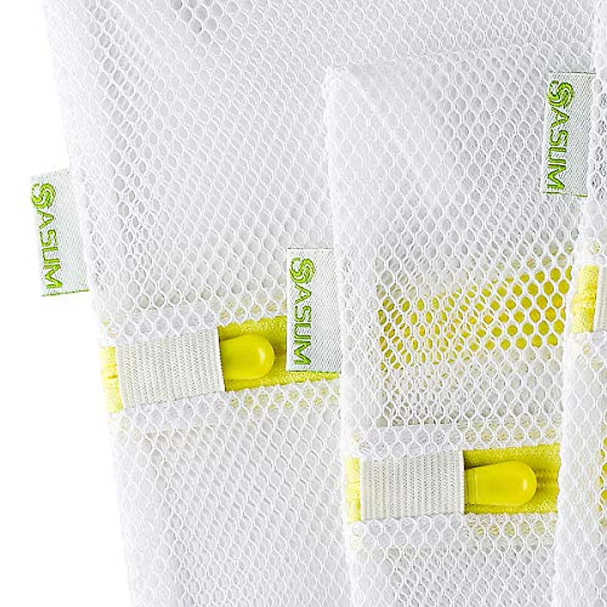 Laundry Bags, SASUM 3 Pack (3 Large) Mesh Thick Polyester Wash Bags Premium Durable White for Jeans, Lingerie,Socks, Bra,Sweaters, Coats in Washing Machine and Drier