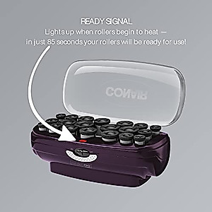 INFINITIPRO By Conair Instant Heat Ceramic Flocked Rollers, Multi-Size, 20 Count