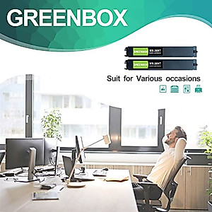 GREENBOX Compatible MX36NT Toner Cartridge Replacement for Sharp MX-36NT MX-36NTBA for MX-2610N 2615N 2640N 3110N 3115N 3140N 3610N 3640N 3648N MX-2615NC 2648NC 3148NC Printer(24,000 Pages, 2 Black)