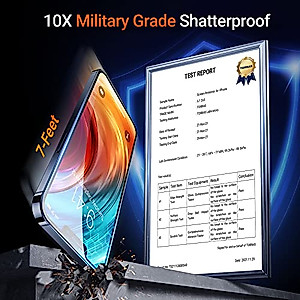 TORRAS Diamond Shield Screen Protector for iPhone 12 Pro /12 with Strengthened Edge [Military-Grade Protection] Tempered Glass for iPhone 12/12 Pro, Anti-Fingerprint, Durable, Smooth, 2 Pack, 6.1"