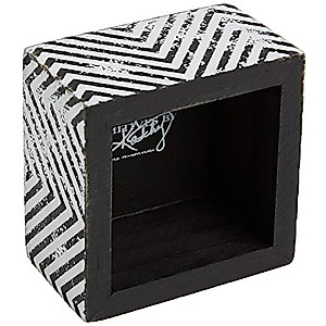 Primitives by Kathy 23238 Chevron Trimmed Box Sign, 3 x 3-Inches, I Love You