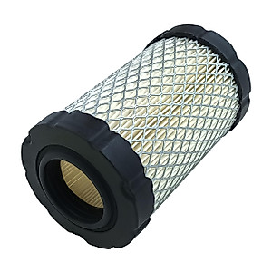 793569 Air filter for Briggs & Stratton 793685 John Deere GY21055 MIU11511 MIU11513 fit LA125 D110 D120 E110 Craftsman YT3000 Husqvarna YTH24V48 Mower Tractor, with Pre Filter Foam & Fuel Filter Kit