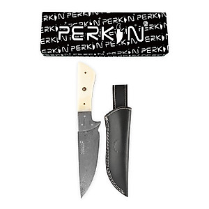 Perkin 3200 Handmade Damascus Steel Hunting Knife with Sheath