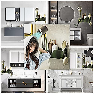 Hands Free Hair Dryer Holder,Hair Tool Storage Organizer Wall Mounted,Blow Dryer Curling Iron Hair Straightener Holder,Hair Styling Suppliers Acessories Organizers for Bathroom Shower Bedroom