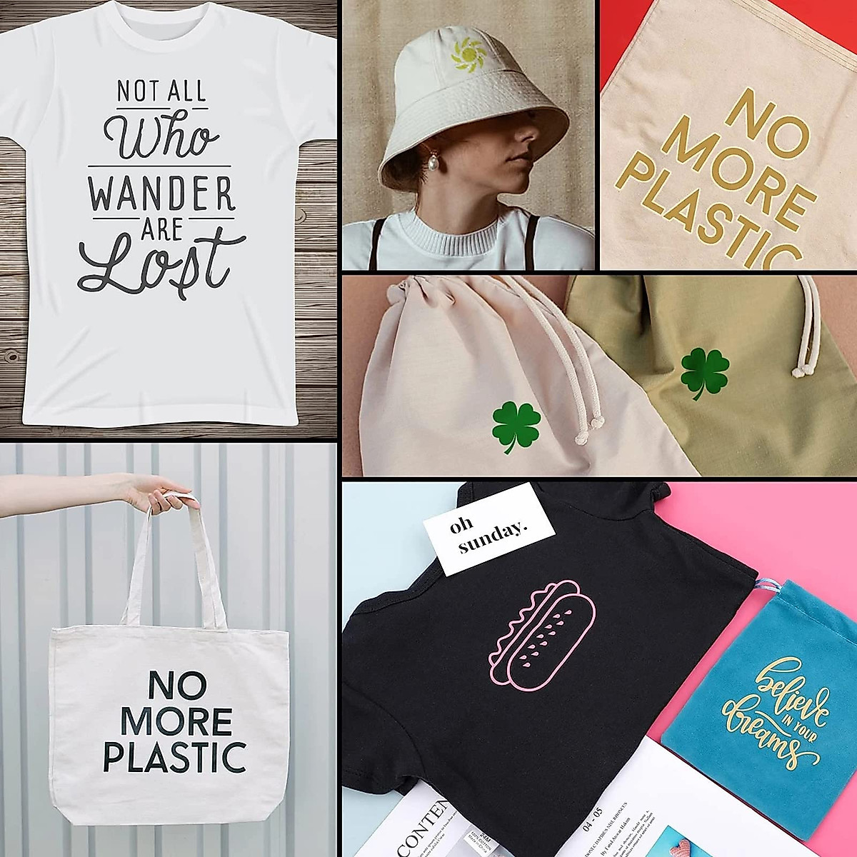 Heat Transfer Printing Multi-Color Lettering Film Clothing Ironing Painting Film PU Soft Powder Puff Heat Transfer Printing Vinyl, Puff HTV 12 Sheets