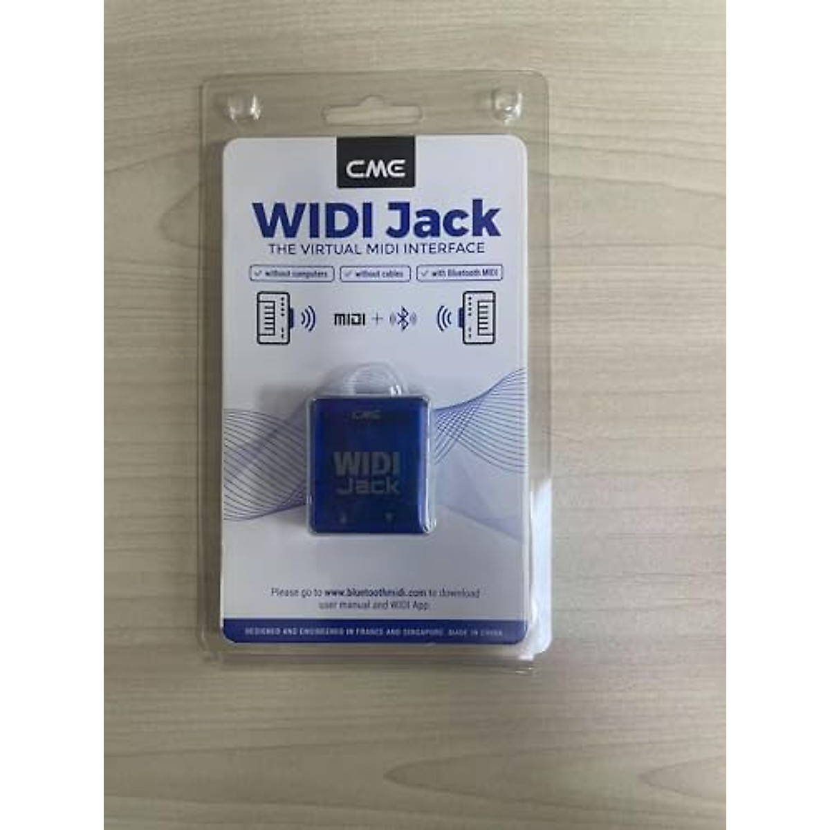 CME WIDI Jack - Bluetooth MIDI Interface for TRS/DIN MIDI devices - Power by MIDI Out or usb-c - Ultra low 3ms latency wireless MIDI for Synthesizer EWI Keytar Pedalboard Digital Piano