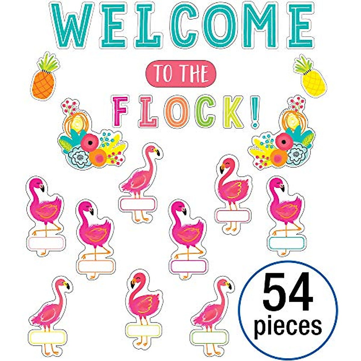 Schoolgirl Style - Simply Stylish Tropical | Welcome to the Flock Bulletin Board Set, 54 Pieces