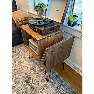 Table For Record Player Stand Cabinet MCM Mid Century Modern with Hairpin Legs