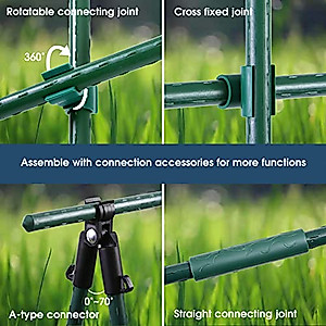 NANOPRETTY Garden Stakes 4FT Tomato Stakes for Outdoor Plant Support, 0.43 inch Diameter Plant Stake Sticks for Beans Potted Climbing Plants Gardening Supplies 20 Pack