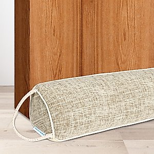 NABOWAN 30" Weighted Under Door Draft Stopper -Triangular Door Draft Blocker with Hook Loops for Easy Install, Save Energy, Home Room Essentials