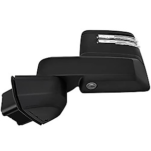 Aintier Towing Mirrors Compatible with 2019-2022 For Chevy Silverado 1500 Pickup Tow Mirrors Power Heated Turn Signal Light Width Puddle Light Running Back-up Light Temp Sensor Black Pair Mirrors