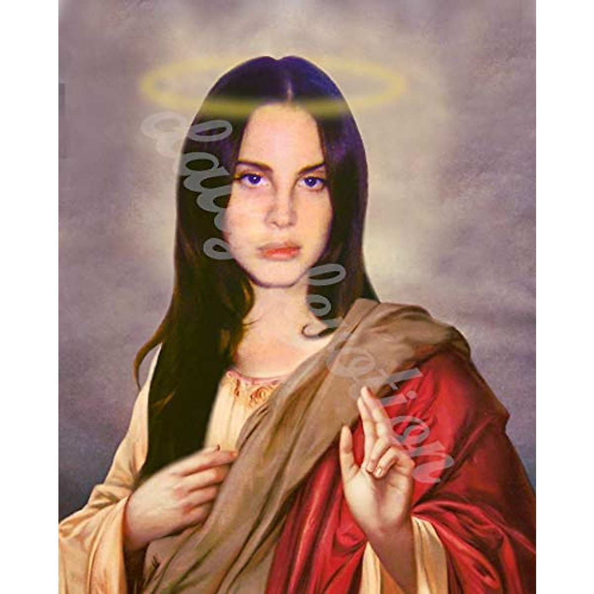 Lana Del Rey Celebrity Parody Devotional Prayer Candle
